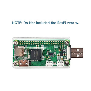 Compatible for Pi Zero USB Addon Expansion Board USBA Add On Extenstion Board with Acrylic Case Compatible for Pi Zero 2 W WH 1.3
