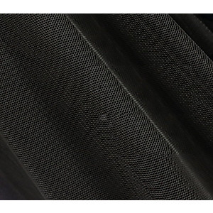 Poly Mesh Fabric Solid Black / 58" Wide/Sold by The Yard