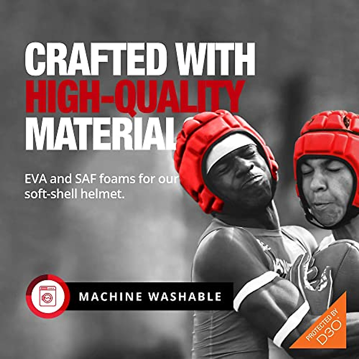 GameBreaker-Pro Multi-Sport Protective Headgear (Red, XL), Soft-Shell Helmet for Various Sports, Protective Sports Gear with Superior Ventilation Design - GameBreaker