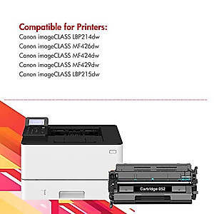 052 Toner Cartridge Compatible Replacement for Canon 052 052H Toner Cartridge for Canon imageCLASS MF424dw MF426dw MF429dw LBP215dw LBP214dw Printer (Black, 2-Pack)