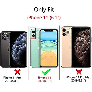 KUMTZO Compatible with iPhone 11 Case, Cute Cream Print Clear Soft TPU Case with Candy Ring Kickstand Camera Protection Shockproof Cover for Women Girls with iPhone 11 6.1 inch (Pink)