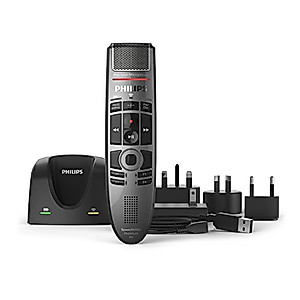 Philips SpeechMike Premium Air Wireless Dictation USB Microphone, Push-Button