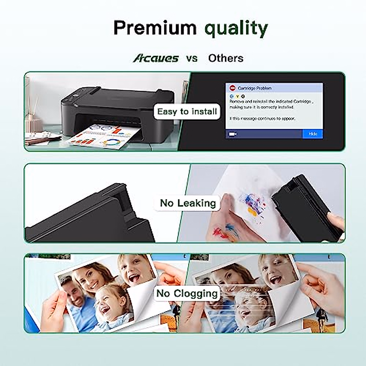 Acaves 950XL 951XL Combo Pack High Yield Replacment for HP 950 951 Ink Cartridges Work with HP OfficeJet Pro 8100 8110 8600 8610 8615 8616 8620 8625 8630 8640 8660 Printers, 4 Pack, XX-Large