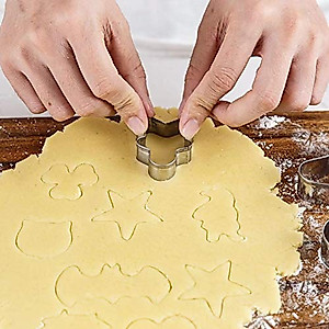 Beyond 280 Daily Use and Christmas Cookie Biscuit Cutters Set, Cute Mini Stainless Steel Shapes for Baking and Party (4.7in Ball_20pcs-mini)