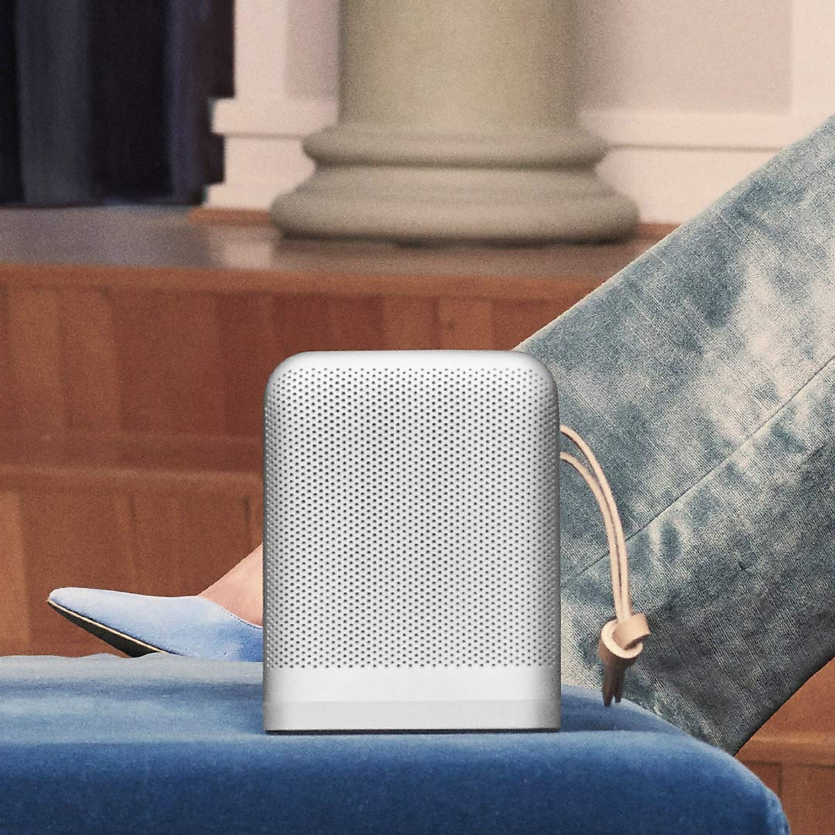 Bang & Olufsen Beoplay P6 Portable Bluetooth Speaker with Microphone, Natural