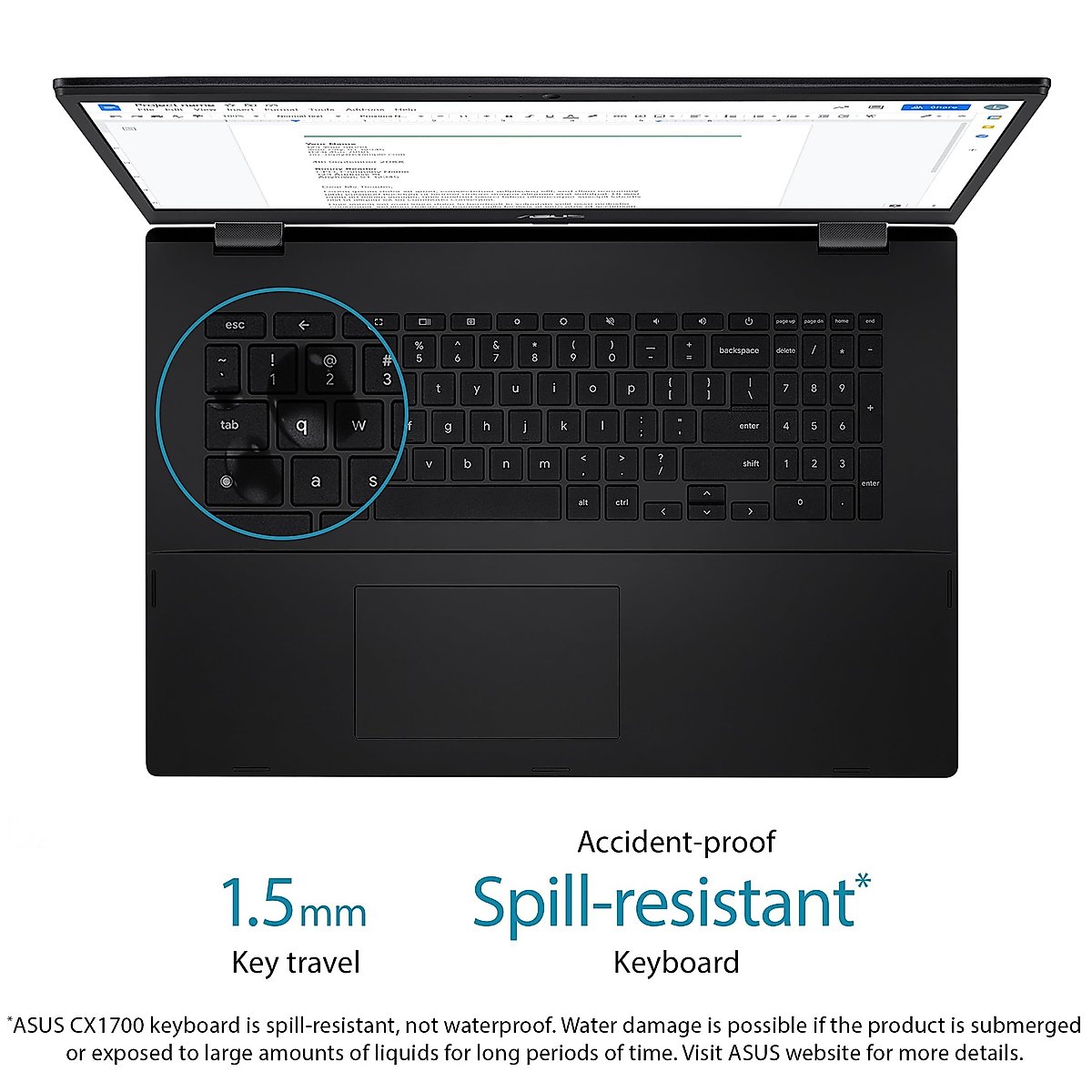 ASUS (Renewed) Chromebook CX1 17 17.3" FHD Laptop Computer, Intel Celeron N4500 Processor, 4GB LPDDR4X RAM, 64GB eMMC, WiFi 6, Bluetooth 5.2, USB Type-C, Mineral Gray, Chrome OS, BROAG