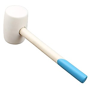 Wooden Handle Rubber Hammer Rubber Mallet Kids Hammer Toys Small Hammer for Child Kids Playing