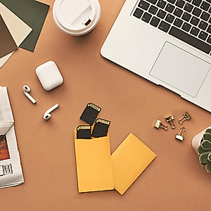 ValBox #1 Coin Envelopes 2.25x 3.5 Small Parts Envelope with Gummed Flap for Home, Garden or Office Use, Brown Kraft Seed Envelopes 500 per Box