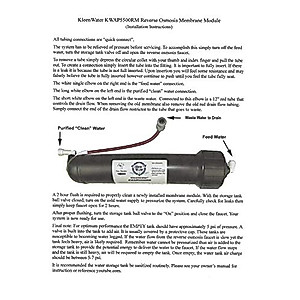 KleenWater KWAP5500RM Compatible with Aqua-Pure AP5500RM Reverse Osmosis Membrane Module with Housing and Accessory Fitting