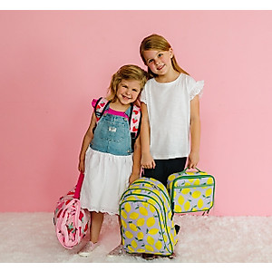 Wildkin 15-Inch Kids Backpack for Boys & Girls, Perfect for Early Elementary, Backpack for Kids Features Padded Back & Adjustable Strap, Ultimate Backpack for School & Travel (Lilac Lemonade)