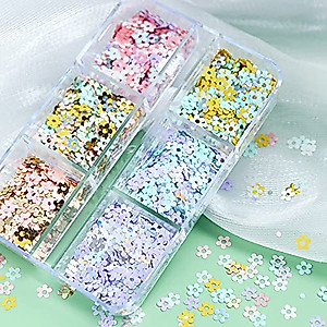 Flower Glitter Confetti Epoxy Resin Mold Fillers Nail Sequin Glitters Nail Decors Resin Filling Materials