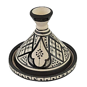 Moroccan Handmade Serving Tagine Exquisite Ceramic Vivid colors Original 6 Inches in Diameter