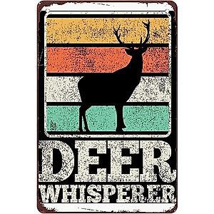 New Vintage Metal Tin Sign Deer Deer Hunting Man Cave Bathroom Kitchen Bar Garden Yard Christmas Halloween Girlfriend Boyfriend 8" X 12"
