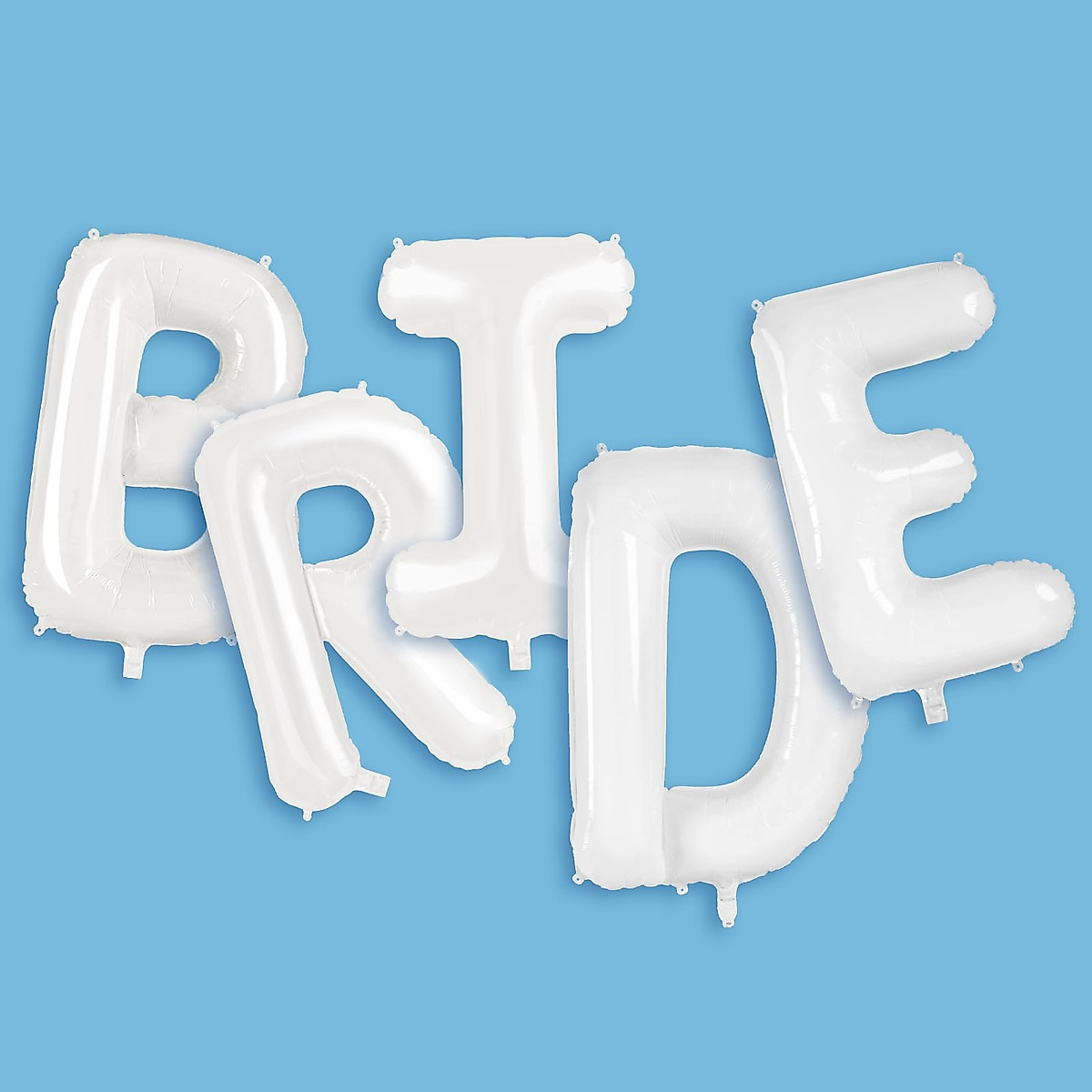 MEYSIMOON 40 inch BRIDE Balloons for Bachelorette Party Decorations White Large Bride Balloon for Bride to Be Bridal Shower Party Decor