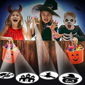 40Pcs Halloween Party Favors Finger Lights, Halloween Toys Light Up Bulk for Kids, Halloween Goodie Bag Fillers Basket Stuffers Halloween Treats Non Candy Party Favor Bags Classroom Prizes Supplies
