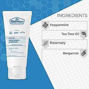 THE FACE SHOP Dr. Belmeur Clarifying Moisturizer | Advanced Moisturizer for Skin Oil & Moisture Balance | Dermatologically Tested,Mild Plant Based & Low-Irritant Formula,4.0 Fl Oz,K-Beauty