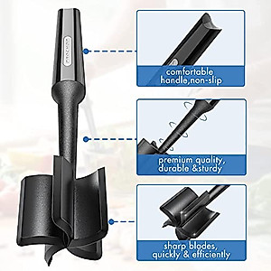 Meat Chopper, Non Stick Heavy Duty Hamburger Chopper, Easily Breaks Up Ground Meat, Hamburger Meat, Ground Beef, Ground Turkey and More, Nylon Ground Beef Chopper Tool and Meat Fork, 1 Pack