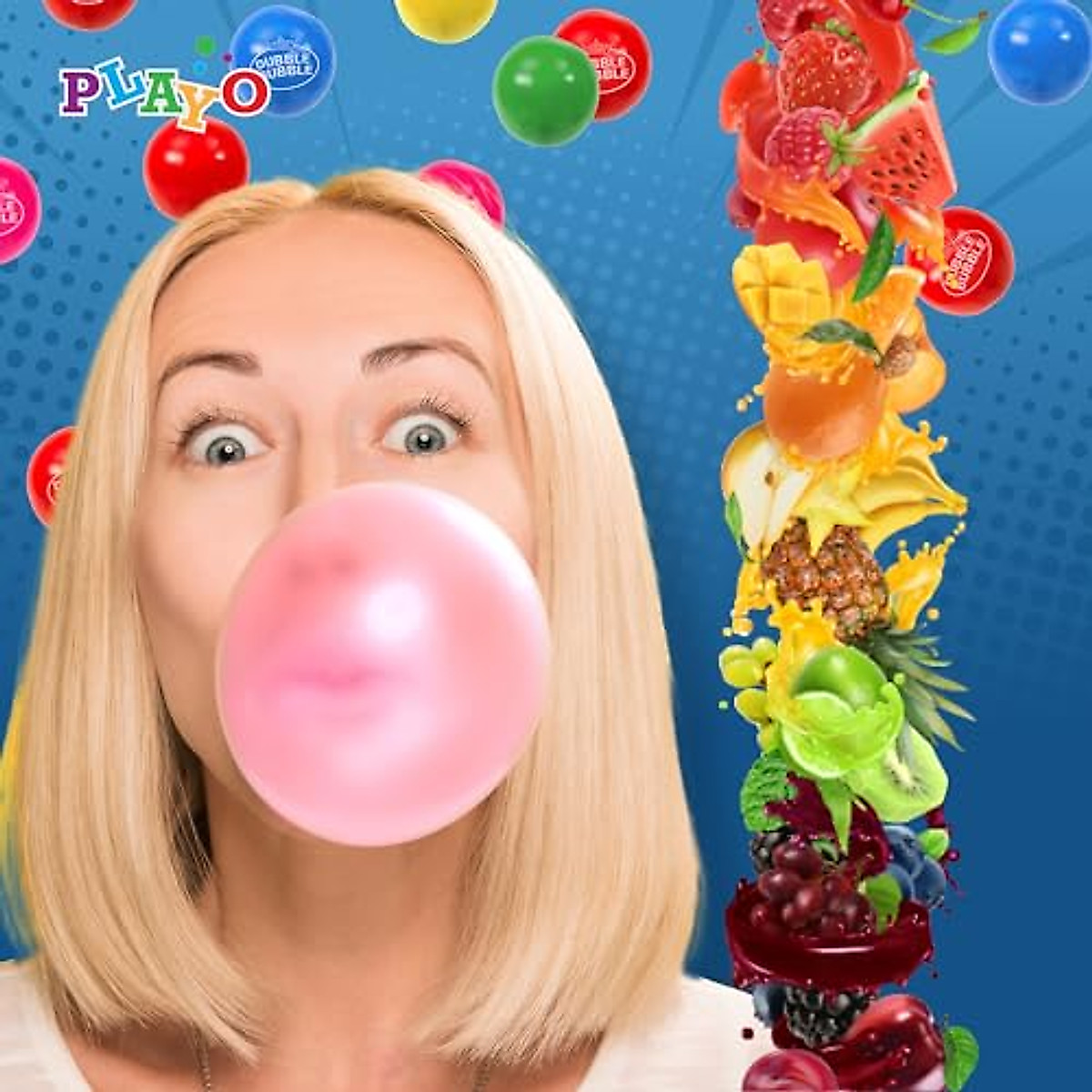 8.5" Coin-Operated Gumball Machine Bank with 85 Gumballs - Pink Candy Dispenser Toy for Kids