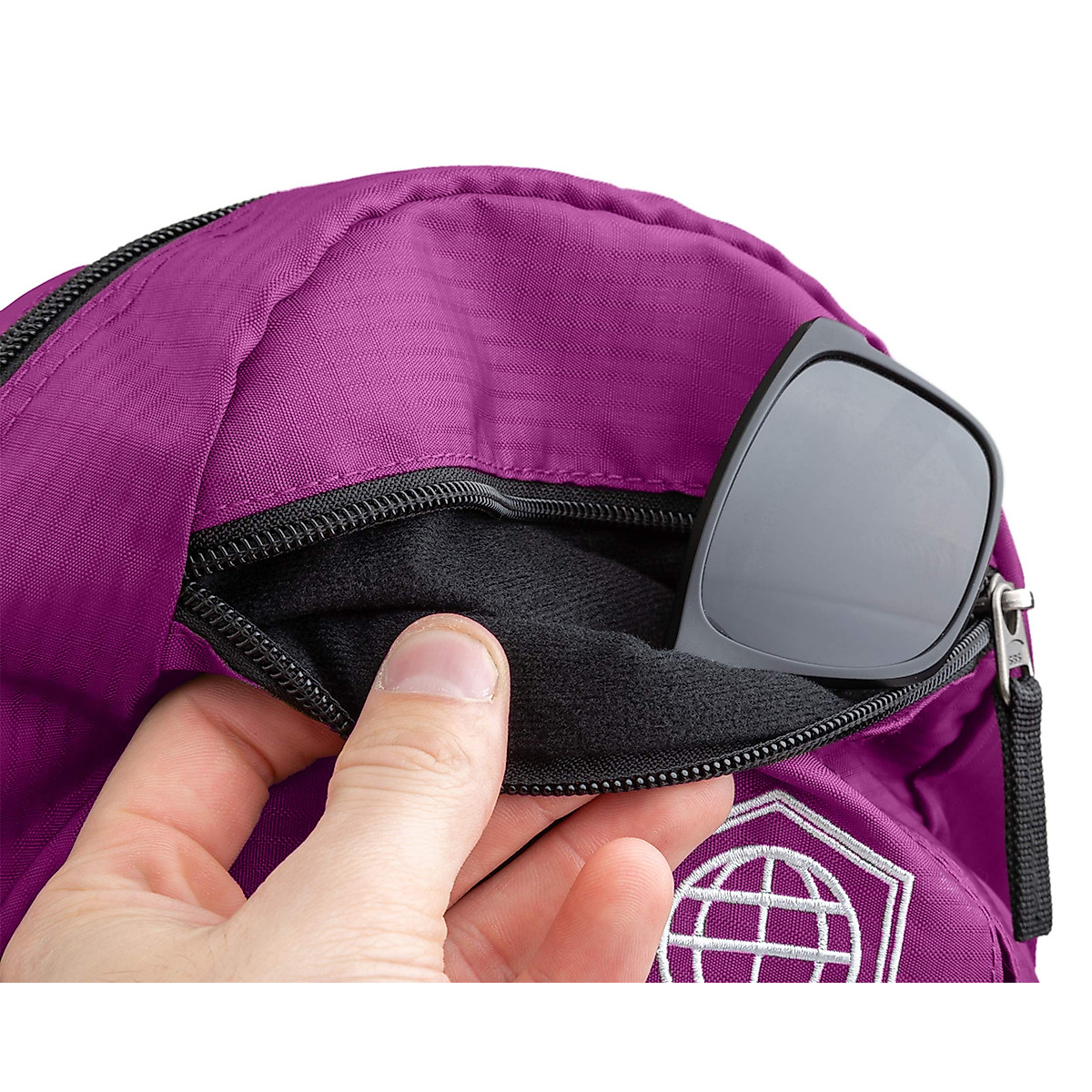 Traveling Backpack- Foldable Collapsible Lightweight Backpack for Travel (Leila Purple) 35 liters