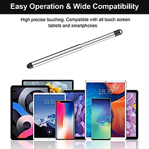 LIULANZ Stylus Pens with Pen Slot for Touch Screens, High Precision Capacitive Universal Stylus for iPad iPhone Tablets Samsung Galaxy All Touch Screen Devices (Purple)