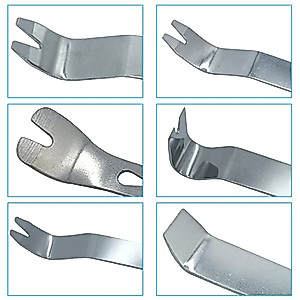 6 Pack Paver Tool Stainless Steel Paver Extractor Tool Paver Removal Tool Paver Lifting Tool with Multipurpose Tool Pouch Bag for Garden Lawn Yard Patio Paver Brick Block Replacement