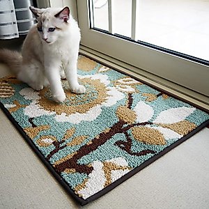 morgantag Indoor Door Mats Outdoor Mats for Home Entrance 24"x36", Non-Slip Dirt Entrance Rug Waterproof Door mats Indoor Floor Mat for House,Machine Washable Entry Rug,Green