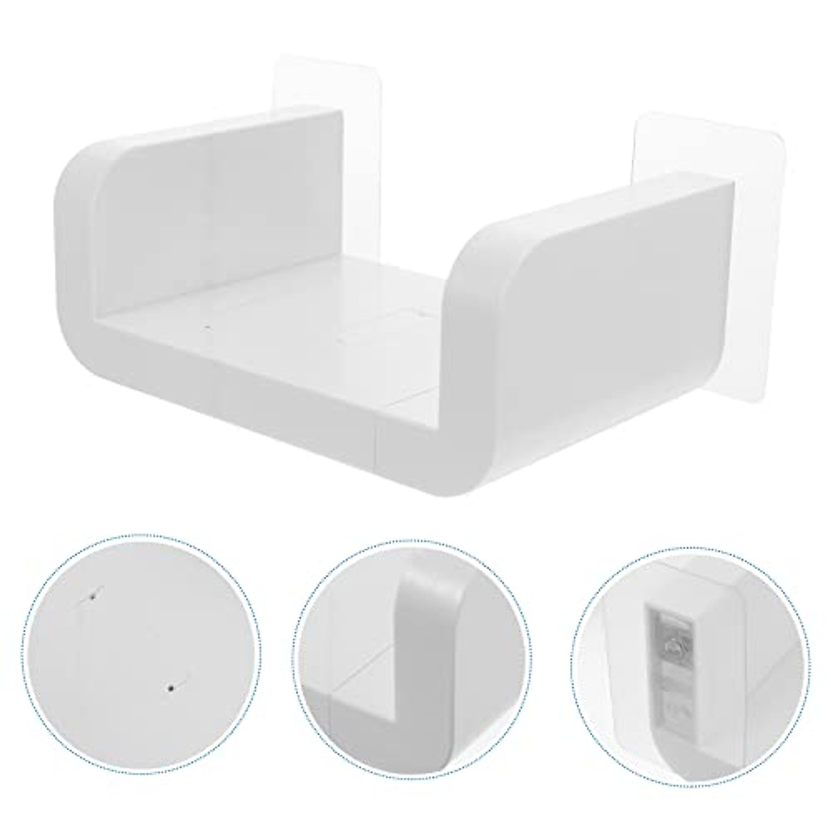 Alipis Wall Mounted Floating Bathroom Shower Shelf Floating Nursery Shelves Floating Shower Shelves Shelf U- Shape