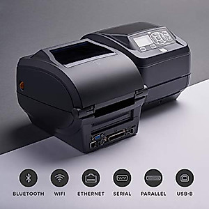 Zebra ZD500t Thermal Transfer Desktop Printer 203 dpi Print Width 4 in Wifi Ethernet Serial Parallel USB ZD50042-T01A00FZ