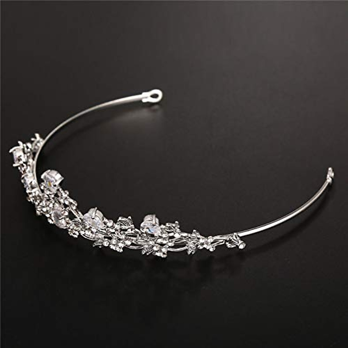 AYBAL Hairpin Crystal Ziron Bridal Crown Wedding Crown Princess Hairhoop Hairband Hair Jewelry Wedding Headdress for Women Girl Decor