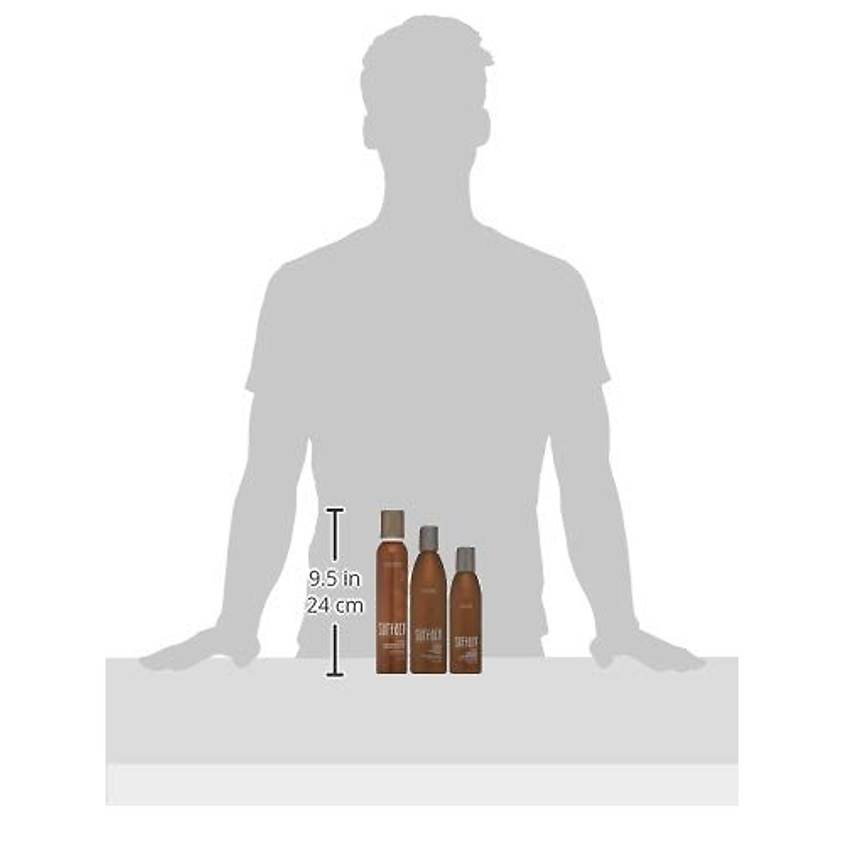 Surface Hair Curls Trio Box Set, Shampoo, Conditioner And Leave-In Conditioner For Healthy And Defined Curly And Wavy Hair, Vegan And Paraben Free