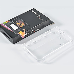 3DS XL Case - Ultra Clear Crystal Transparent Hard Shell Protective Case Cover Skin for Nintendo 3DS XL LL - [New Modified Hinge Design]