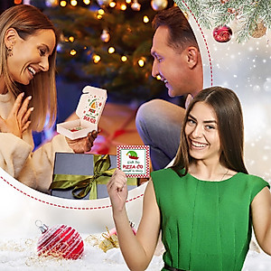 Hoolerry 24 Pcs Mini Pizza Box Gift Card Holders Bulk Christmas Gift Holder Funny Money Holder The Best Part of a Pizza Is the Dough for Money Cash Check Gifts