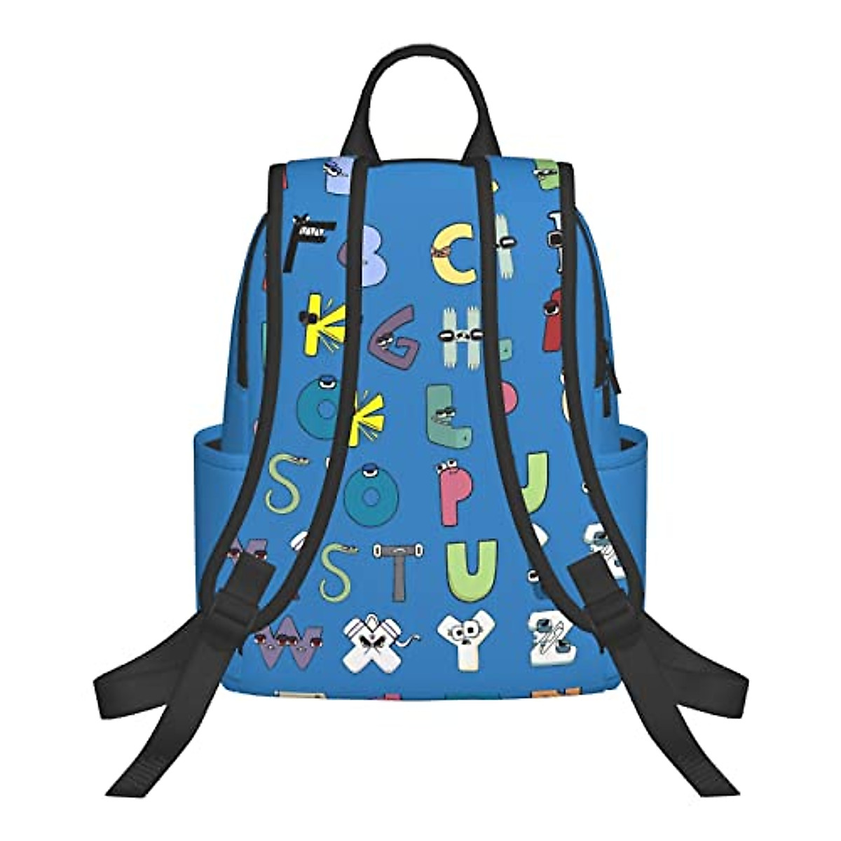 ILVTYAN Alphabet Lore Backpack, Casual Backpacks Cartoon Backpack Laptop Bags Travel Backpack Large Capacity Men Women