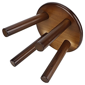 9 Inch Kids Solid Hard Wood Cute Chair,Pine Step Stool Kids Stool, Crafted Hand Painted Wood with Assembled Four Legged Stool, for Kids(Round Walnut), Pine Step Stool Kids Stool, 9 Inch Kids Sol