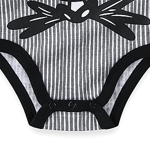 Disney Nightmare Before Christmas Boys’ Jack Skellington 3 Pack Bodysuits for Infant – Grey