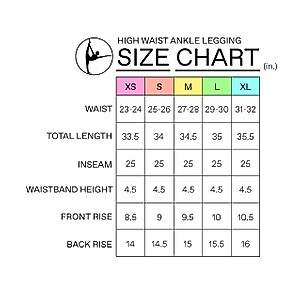 90 Degree by Reflex Power Flex Yoga Pants - High Waist Squat Proof Ankle Leggings with Pockets for Women - Black - Large