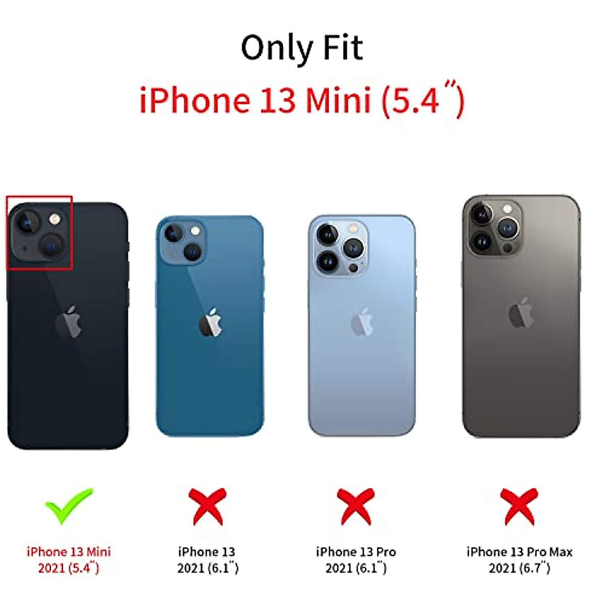 Fycyko Compatible with iPhone 13 Mini Case Glitter Luxury Cute Clear Flexible Plating Cover Camera Protection Shockproof Phone Case for Women Girl Men Design for iPhone 13 Mini Cover 5.4'' Blue…