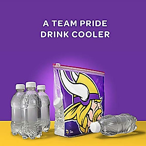 Ziploc Slider Storage Gallon Bag, Great for Grab-and-go Snacking, Tailgating or homegating, 20 Count- NFL Minnesota Vikings
