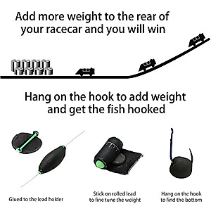 HONGLI 3.5 Ounce Cylindrical Tungsten Weights & Tungsten Putty kit for Pinewood Derby Cars and Fishing Weight, Incremental Cylinders with Case to Make The Fastest Pine Derby Car