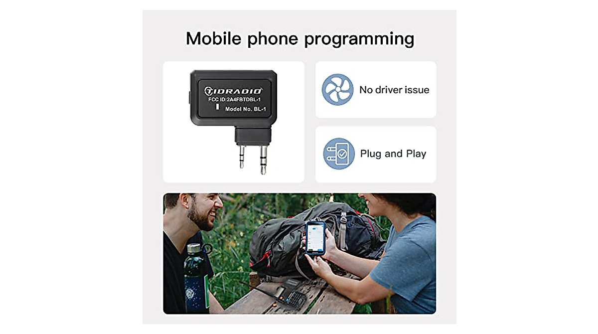 TIDRADIO Wireless Ham Radio Programmer | Baofeng UV-5R & PC/Phone