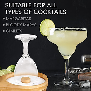 2 Pack Margarita Salt Rimmer Set 3 Tier Bar Glass Rimmers Salt Bamboo Salt Sugar Lime Juice Rimming Tray for Drinks Cocktail Rimmer Dish Bartender Tools for Bar Party Accessories