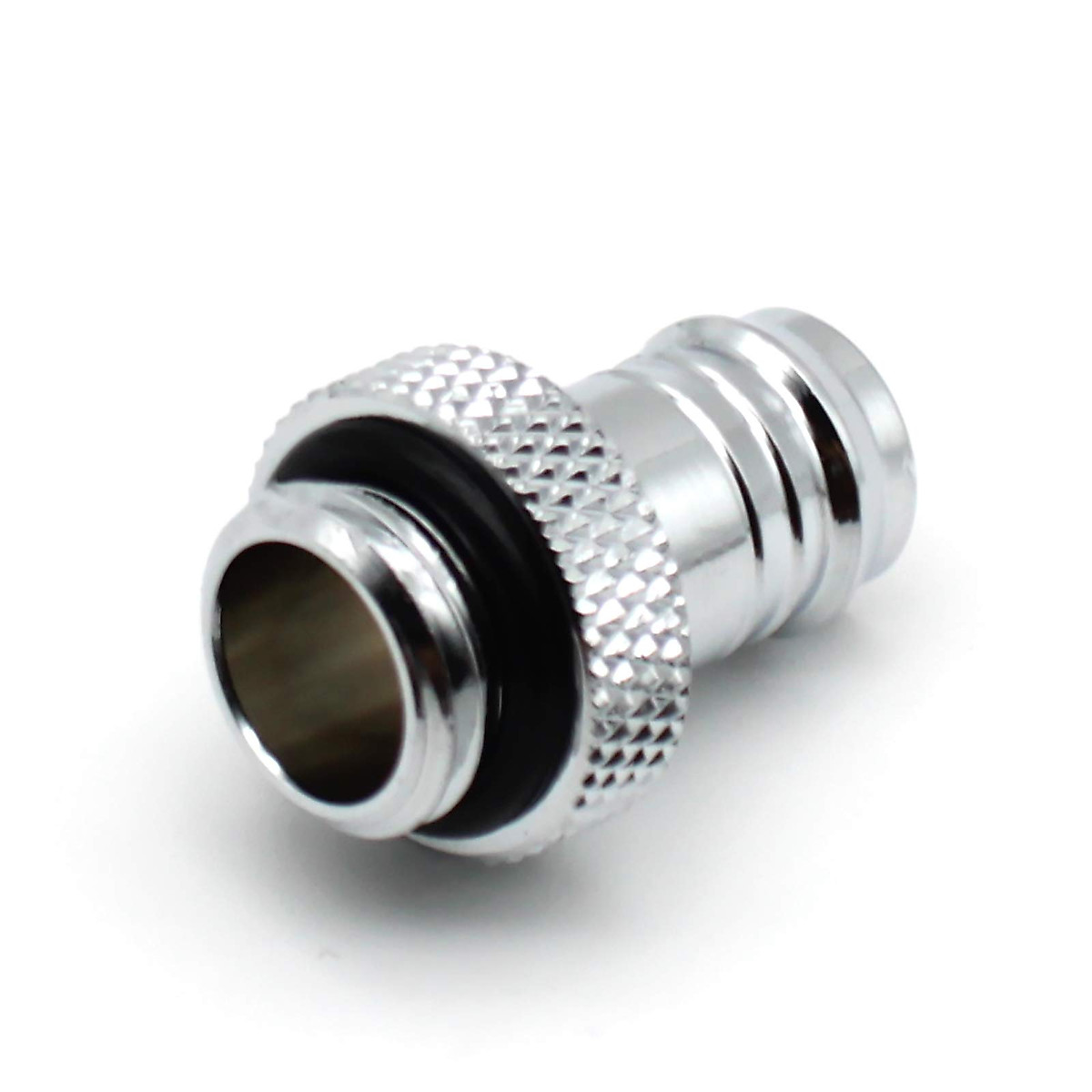 G1/4" to 3/8" Barb Fitting，LBTODH 4pcs Pagoda Barb Elbow Water Cooling Fittings for Computer Water Cooling System(Silver)