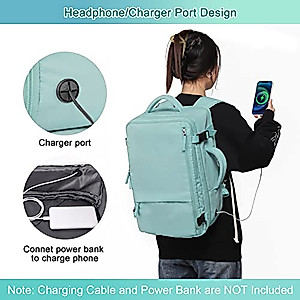 Sinaliy Large Travel Backpack for Women, 40L Carry On Backpack, 17 Inch Laptop Waterproof Backpack, College Bookbag, Backpack for Women, as Person Item Flight Approved