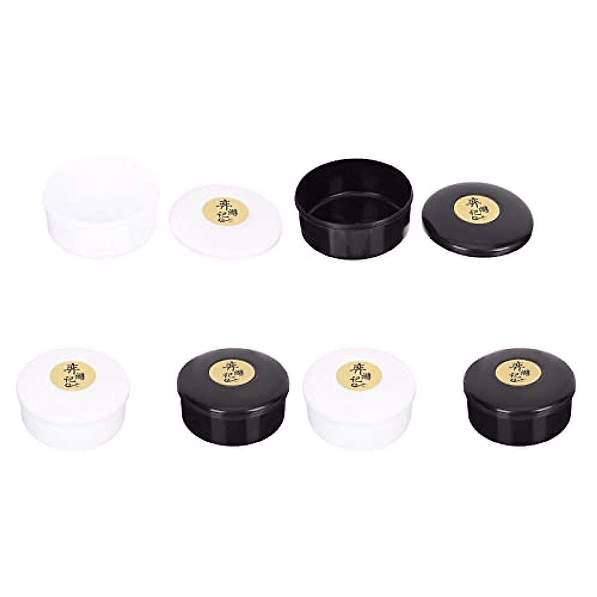 Happyyami 3 Sets Go Jar chess Storage Case Go Chess Go Game Storage Jar white Go Bowls black Go Bowls go bowls game chess bowl Go Game Storage Bowl Go Can pp with cover storage bottle travel