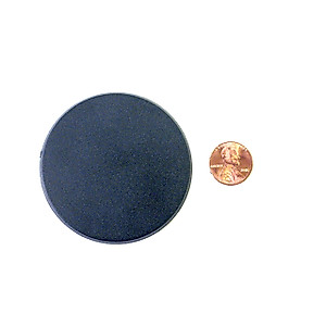 Hedral Value Pack of 6 - 60MM Round Black Miniature Dreadnought Model Bases for Tabletop or Miniature Wargames