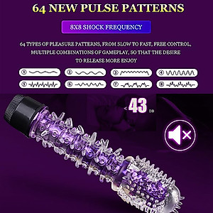 Tentacled Moderate Purple Handheld Multi-Mode Silicone Suction Cup Realistic Classic Wand to Use with Your Partner at Night - XjmFj26-3