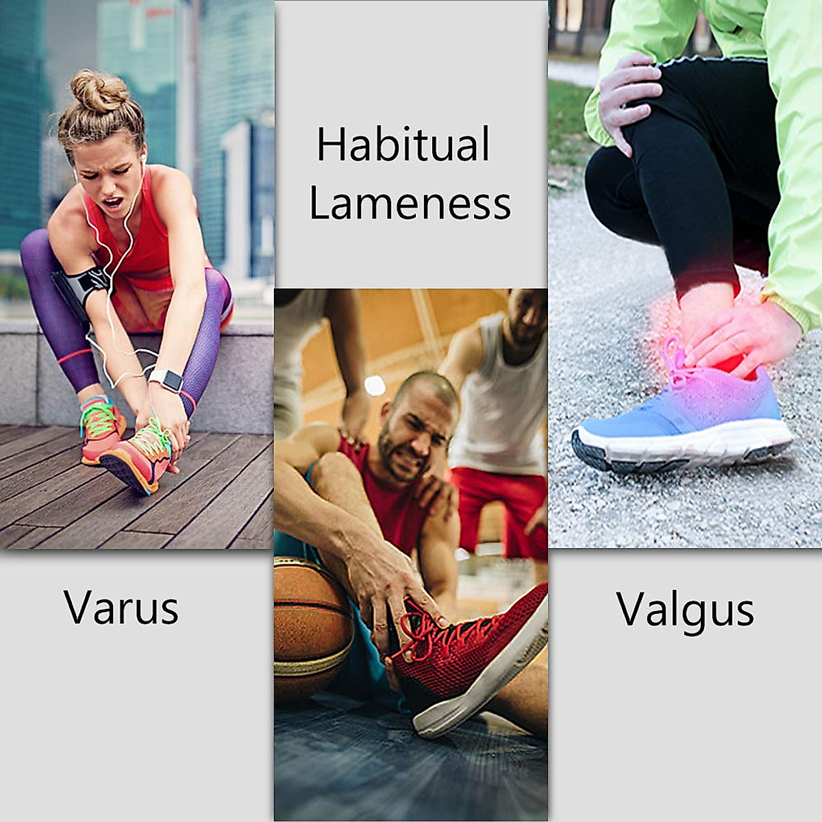 Health Gear Ankle Support Brace, Ankle Wrap, Ankle Brace Wrap Strap, Adjustable Ankle Brace Breathable Nylon Material Super Elastic Sleeve for Injury Recovery, Achilles Tendonitis