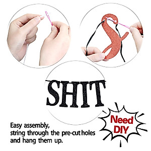 Black Glitter Look At You Turning 21 & Sh*t Banner, Rip Fake ID/21 & Legal/Happy 21st Birthday/Cheers to 21 Years, Funny 21st Birthday Party Decorations