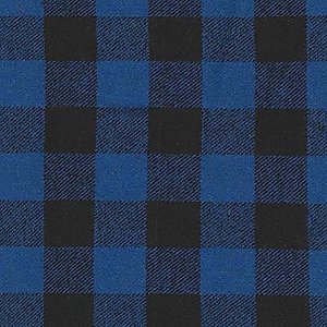 Richlin Fabrics 5 Yard Pack, 56" Yarn Dyed Flannel Plaid, 3/4" Red & Black Check, 100% Cotton, Red/Black
