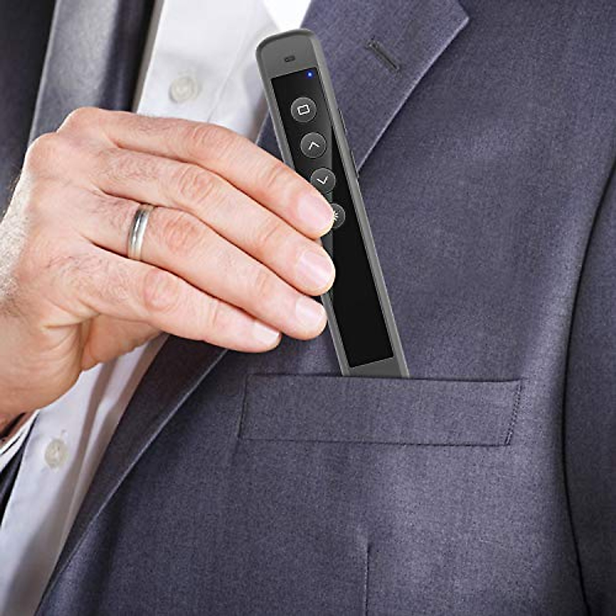 Presentation Clicker, LNGOOR Presentation Remote Rechargeable RF 2.4GHz Wireless Presenter Powerpoint PPT Keynote Slide Clicker with Laser Pointer Support Hyperlink